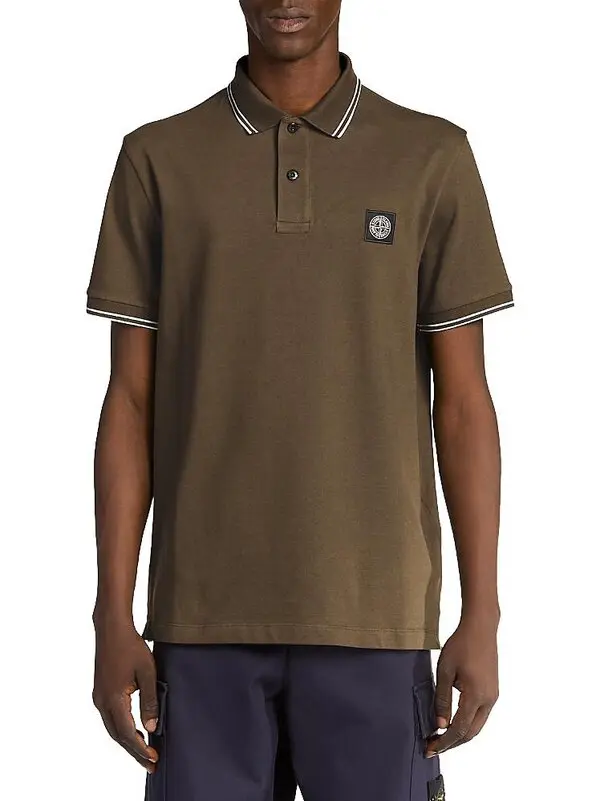 Stone Island Short Sleeve Polo Shirt - Green