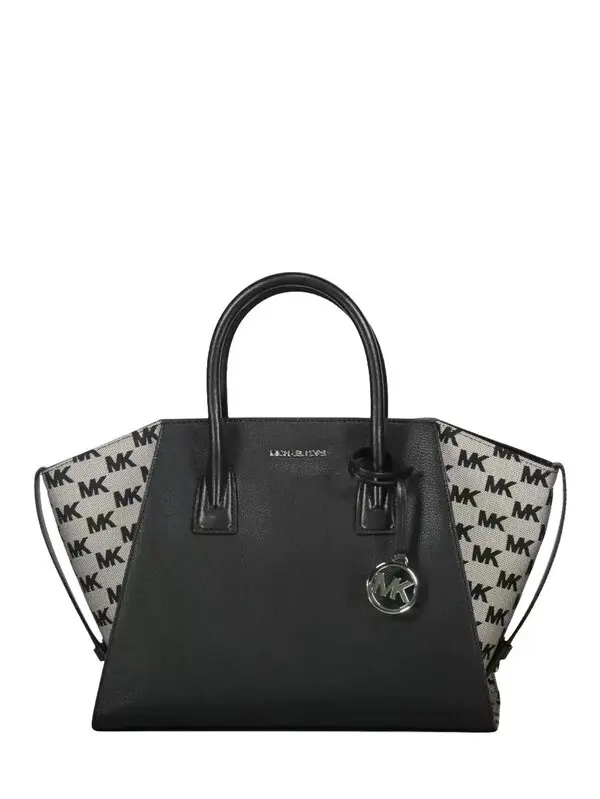 Michael Kors Leather Logo-plaque Tote Bag - Black