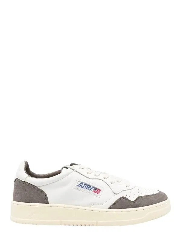 AUTRY Medalist Leather Low-top Sneakers - White/morel