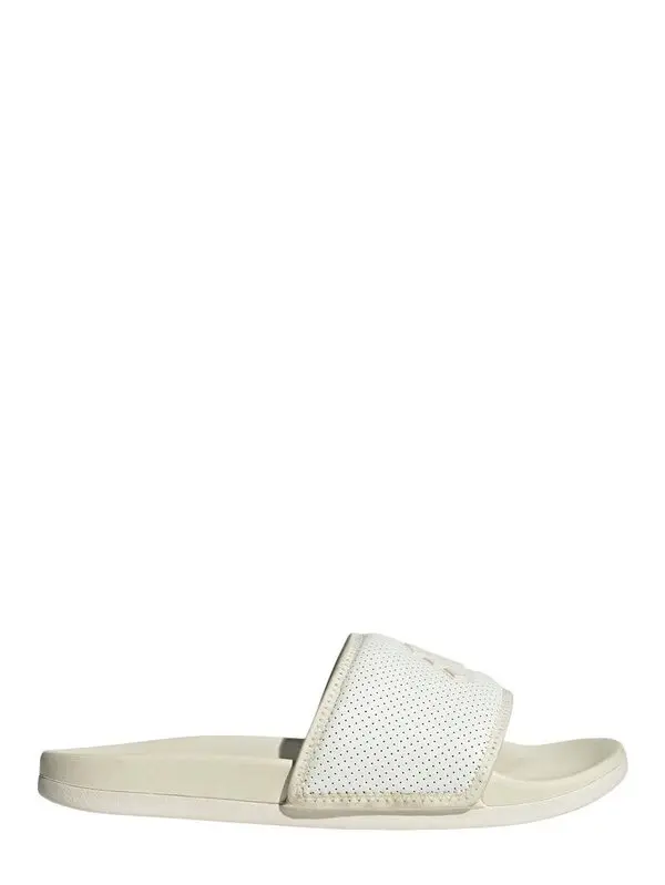 Adidas Adilette Comfort Slides - Off White/zero Metalic/wonder White