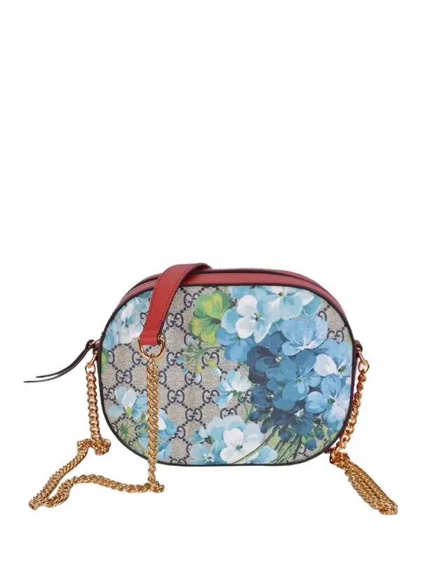 Gucci Gg Supreme Blooms Chain Strap Crossbody - Multicolor