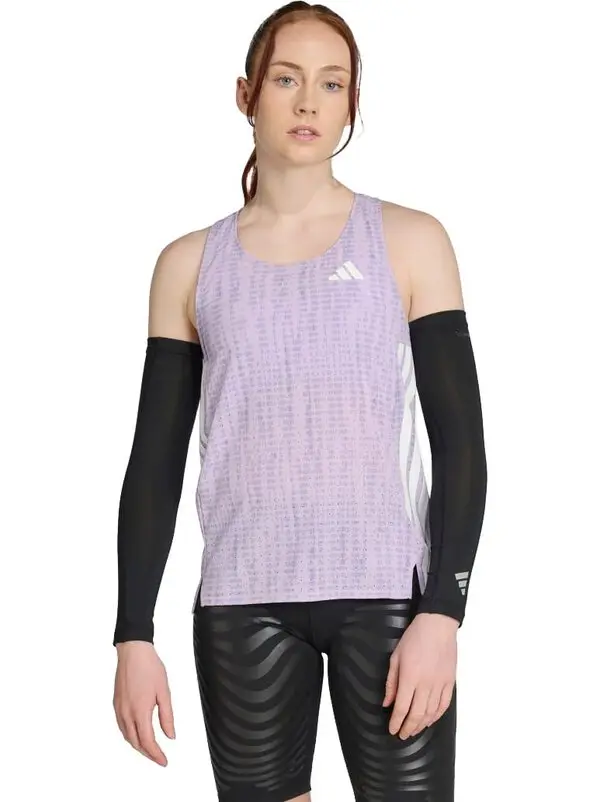 Adidas Adizero Running Singlet - Powder Plum / Magic Lilac
