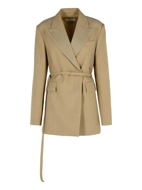 Sportmax Virgin Wool Blazer - Brown