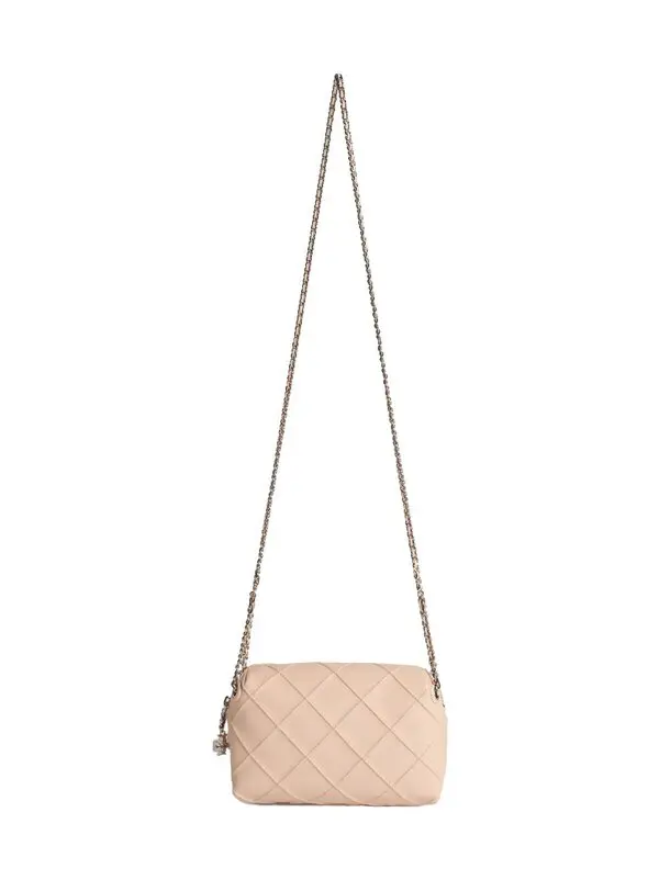 Tory Burch Fleming Mini Shoulder Bag In Leather - Pink