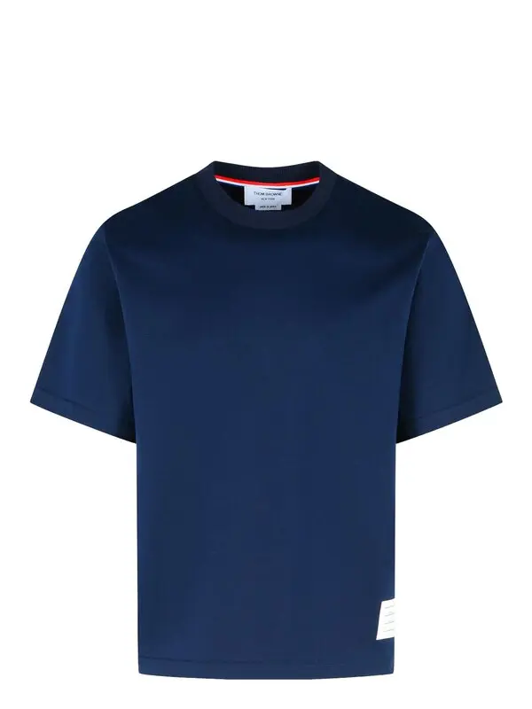 Thom Browne Cotton T-shirt - Navy