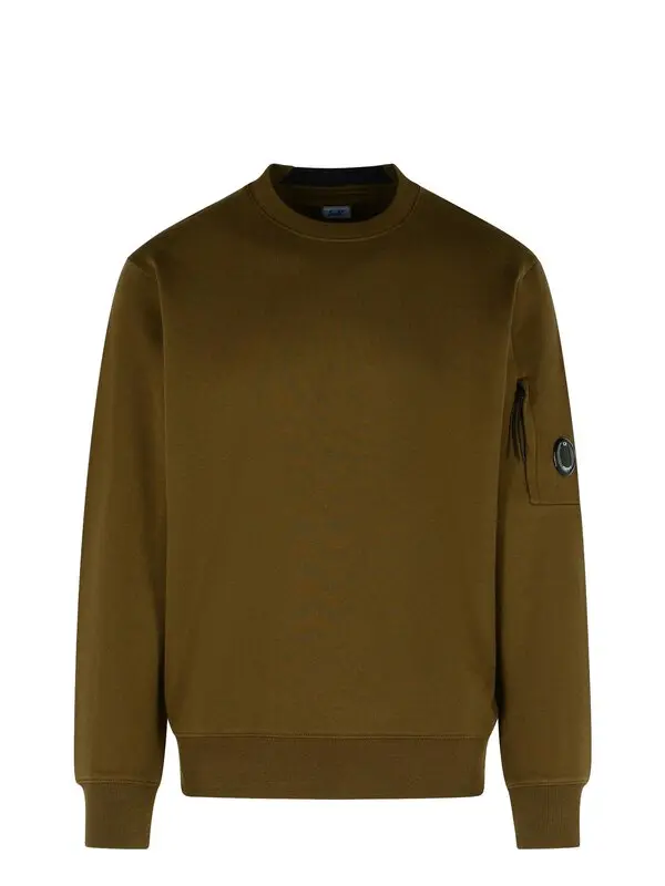 C.P. COMPANY Raised Cotton Sweatshirt - Green