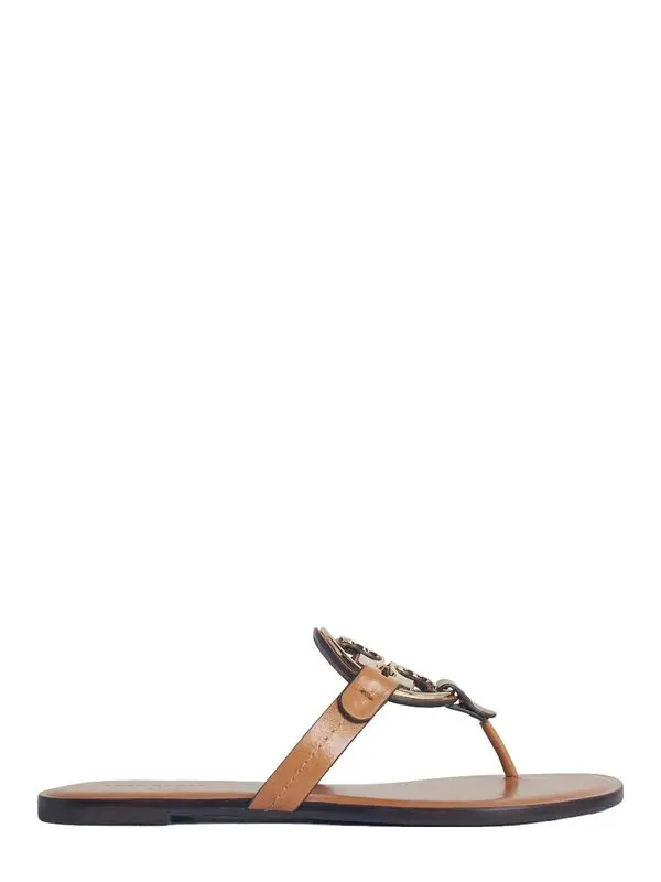 Tory Burch Miller Sandals With Pav - Brown