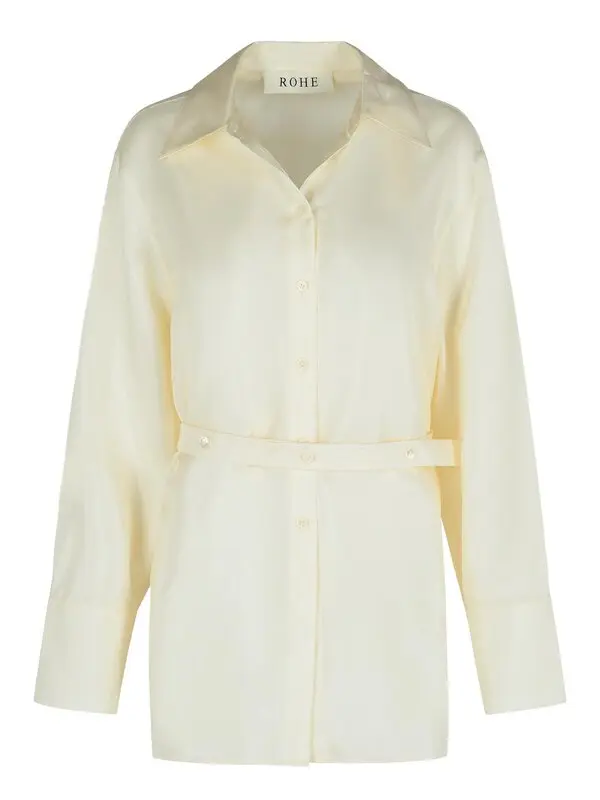 RÓHE Silk Shirt - Cream