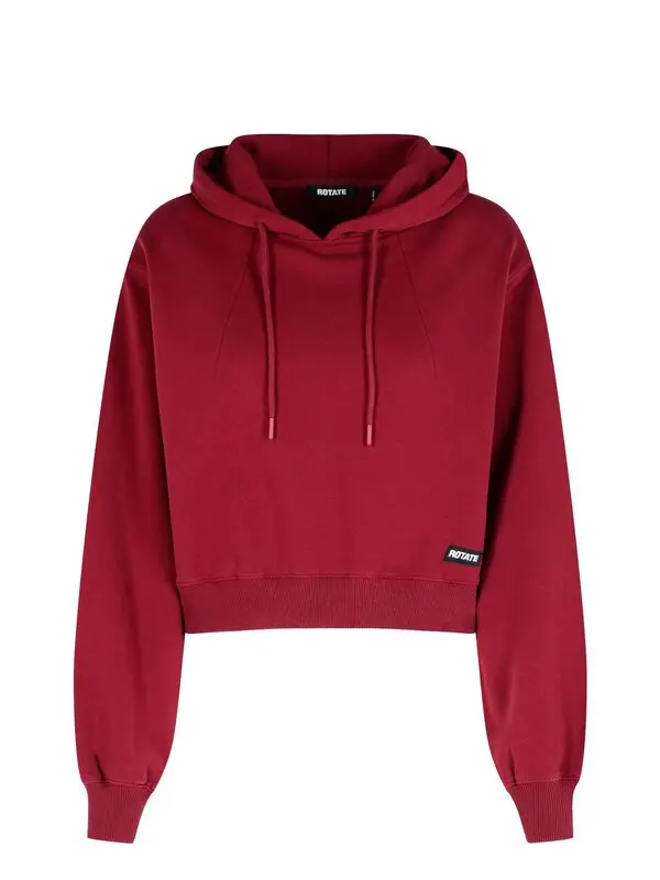 ROTATE BY BIRGER CHRISTENSEN Cotton Sweatshirt - Bordeaux