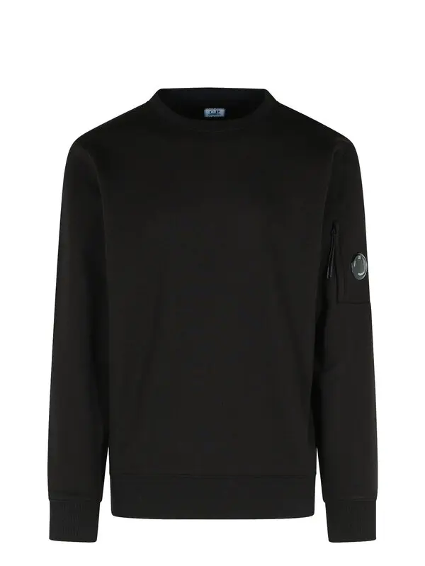 C.P. COMPANY Raised Cotton Sweatshirt - Black