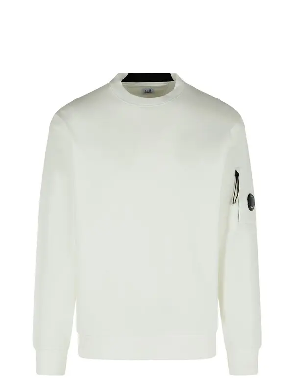 C.P. COMPANY Raised Cotton Sweatshirt - White
