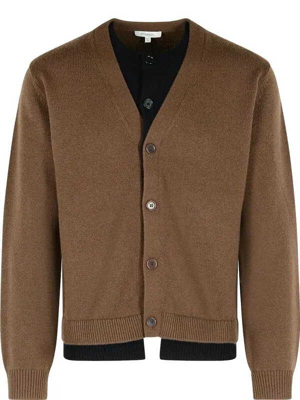 JW Anderson Cashmere Blend Layered Cardigan - Brown