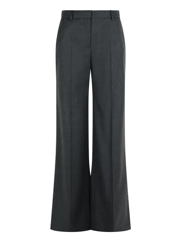 Stella McCartney Flare Wool Trousers - Grey