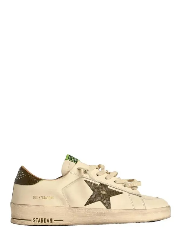 GOLDEN GOOSE Stardan Leather Sneakers - White