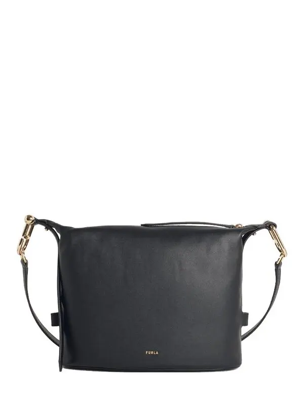 Furla Nuvola M' Leather Bag - Black
