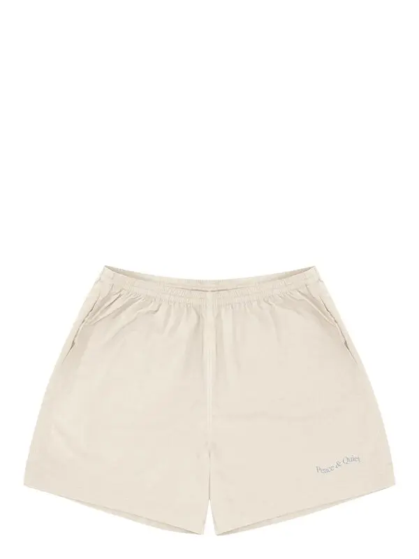 MUSEUM OF PEACE & QUIET Wordmark Nylon Short - White