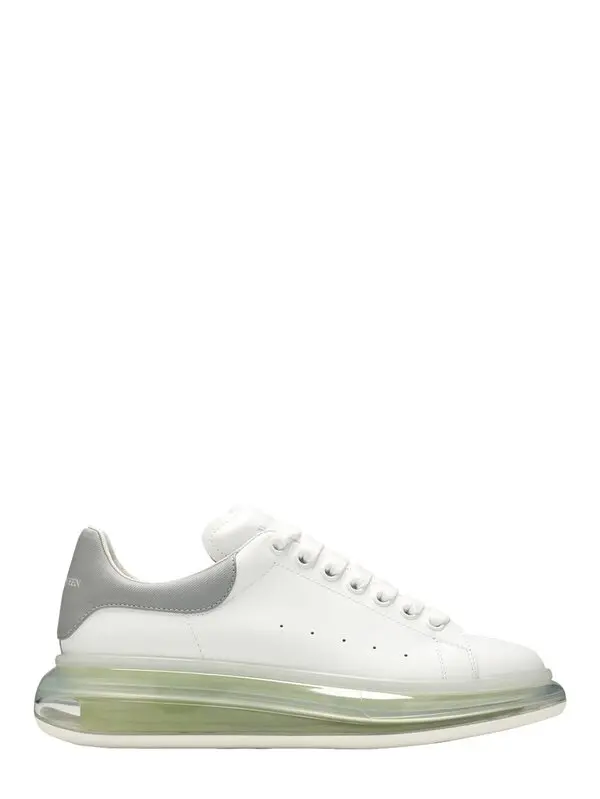 Alexander McQueen Oversized Sneaker With Transparent Sole - White