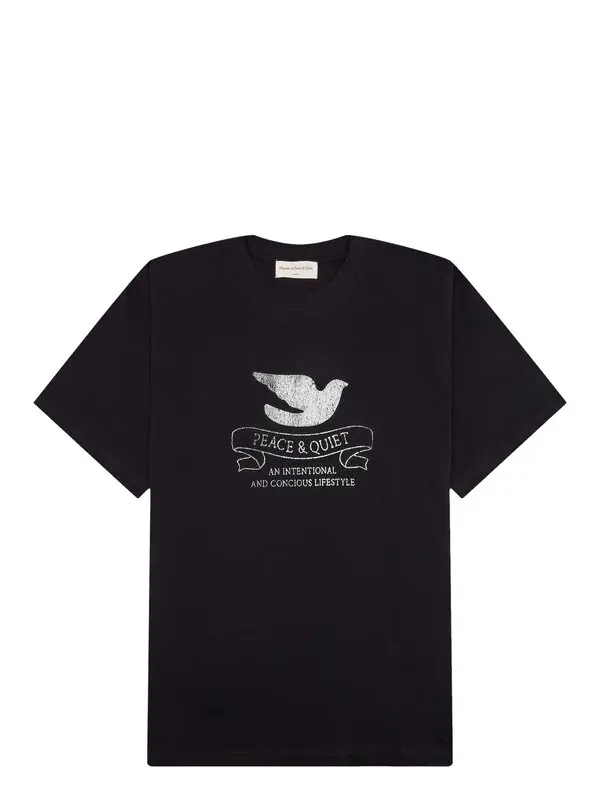 MUSEUM OF PEACE & QUIET Conscious Lifestyle T-shirt - Black