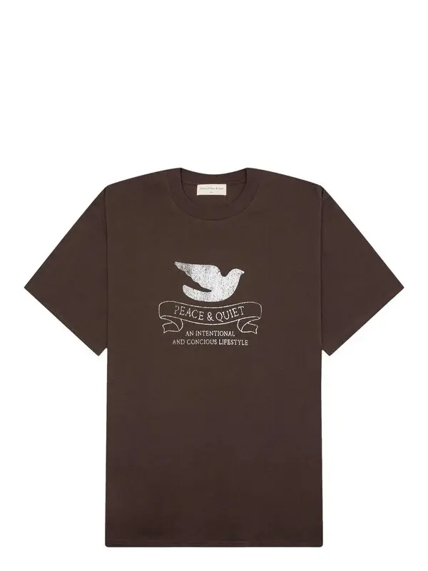 MUSEUM OF PEACE & QUIET Conscious Lifestyle T-shirt - Brown