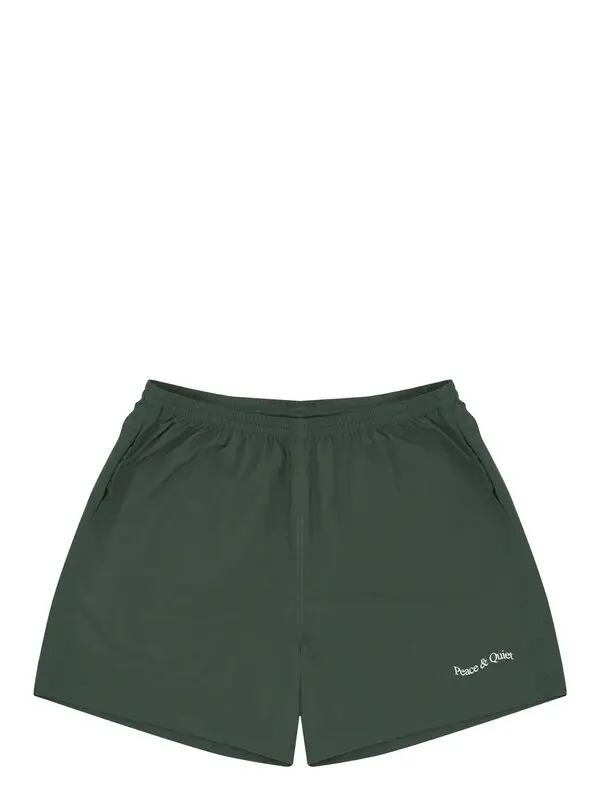 MUSEUM OF PEACE & QUIET Wordmark Nylon Short - Green