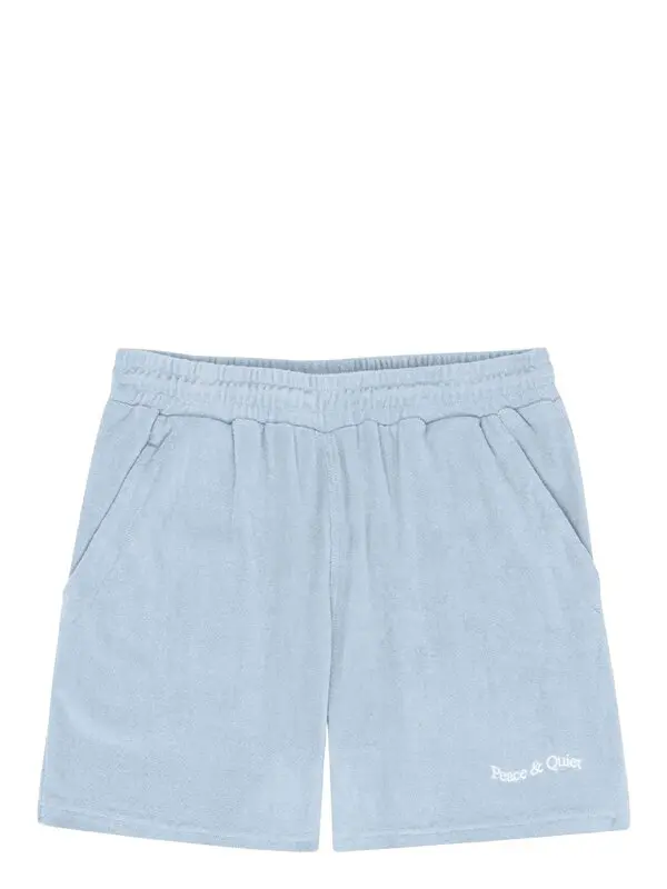 MUSEUM OF PEACE & QUIET Wordmark Terry Cloth Short - Blue