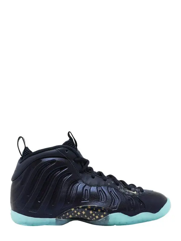 Nike Little Posite One Gs 'gold Stars' Sneakers - Blue