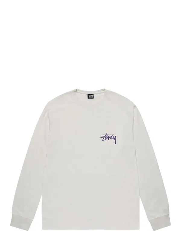 StÜssy Basic Pigment Dyed Long-sleeve Tee - Cream