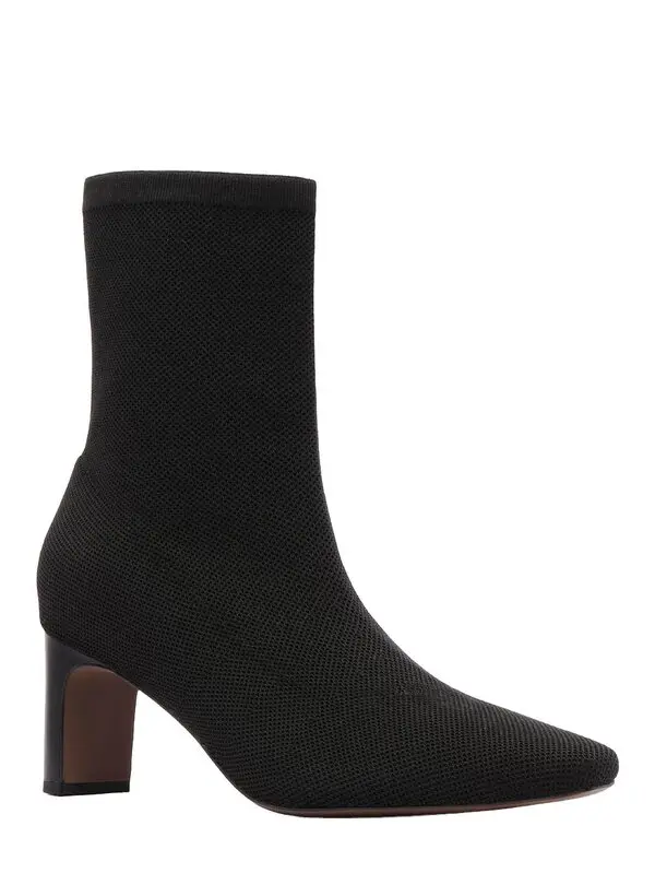FRANKIE4 Melrose Stretch Knit Bootie - Black Knit