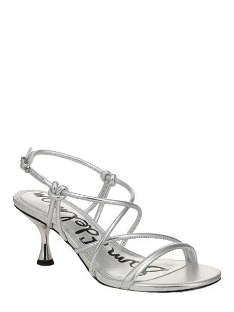 Sam Edelman Strappy Sandal - Soft Silver