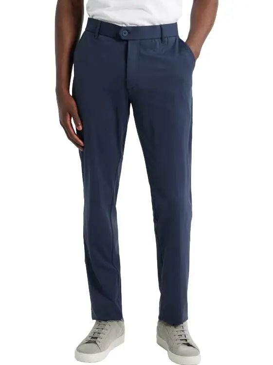Scott Barber Sono Flat Front Stretch Chinos - Midnight