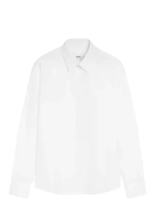Ami De Coeur Poplin Cotton Shirt - White