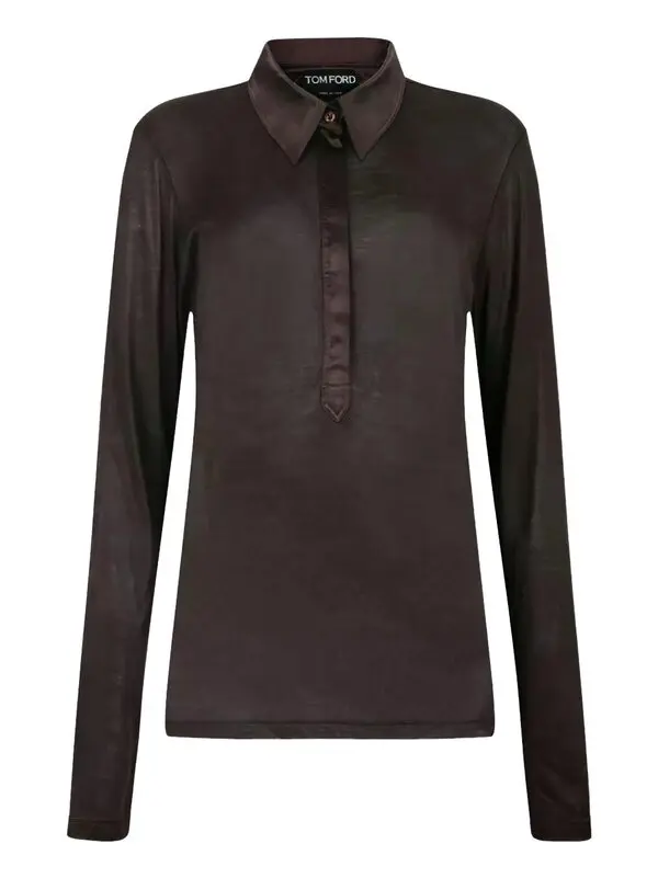 TOM FORD Silk Blouse - Brown
