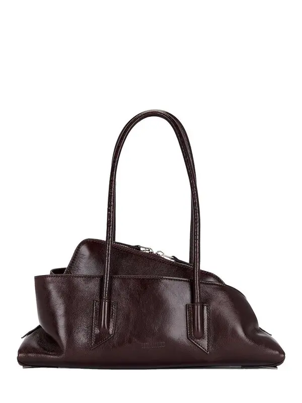 Attico La Passeggiata Small Top Handle Bag - Dark Brown