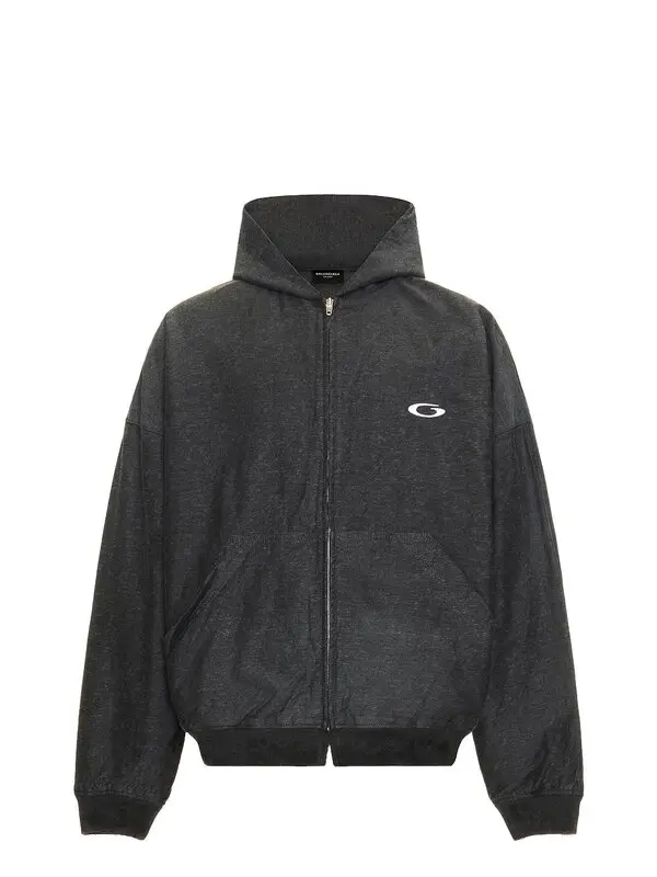 Balenciaga Trompe L'oeil Hoodie - Anthracite