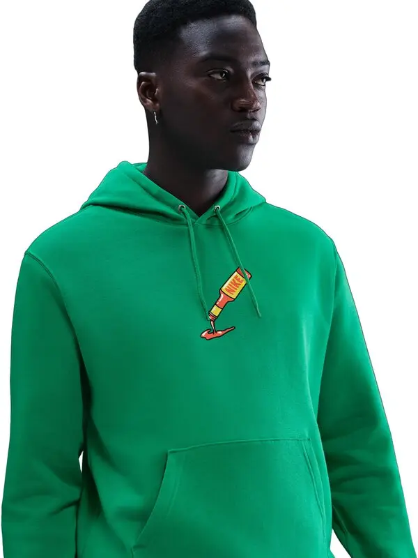 Nike Sportswear Club Sole Food Pullover Fleece Hoodie - Green