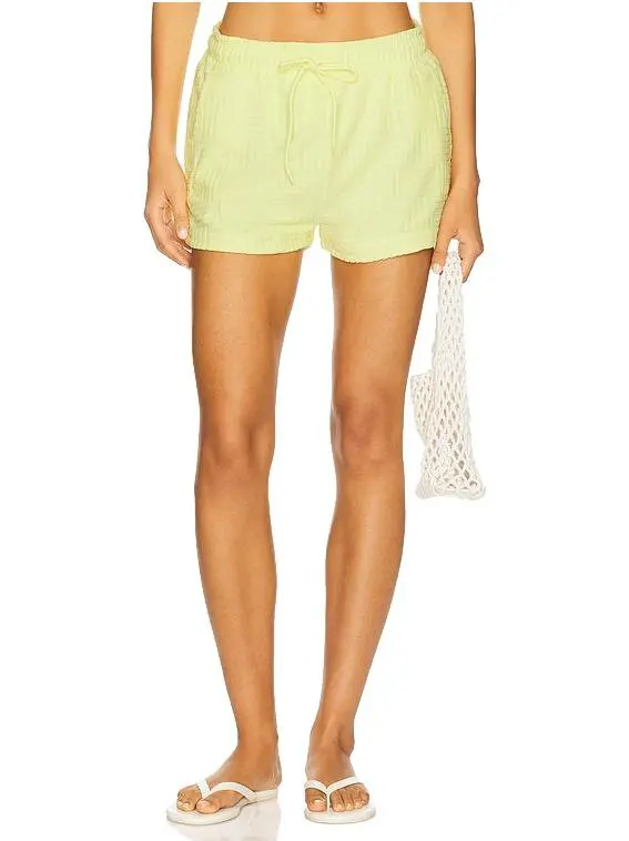 Beach Riot Kiara Terrycloth Shorts - Citrine Crush