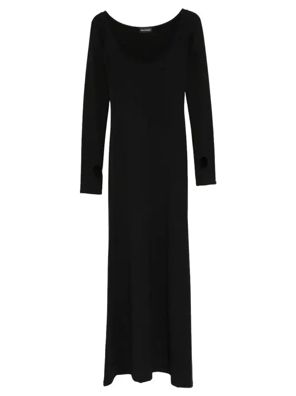 XENIA MAGERA Long-sleeves Dress - Black
