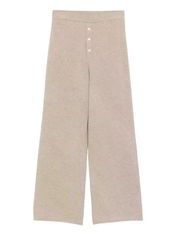 Guest In Residence Cashmere Straight-leg Trousers - Neutrals
