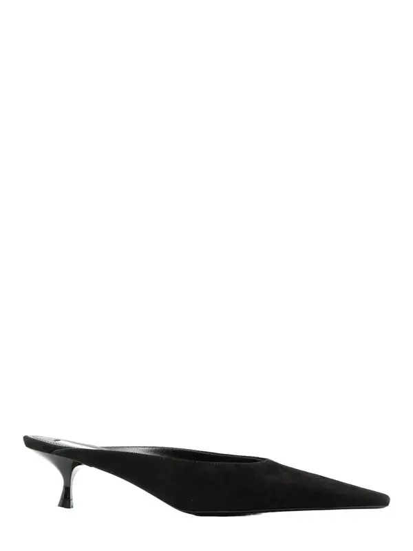 Victoria Beckham 45mm Pointed-toe Leather Mules - Black