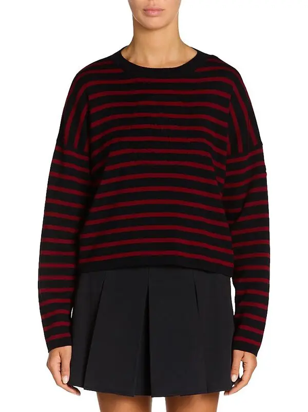 Moncler Crewneck Wool Sweater - Medium Blue