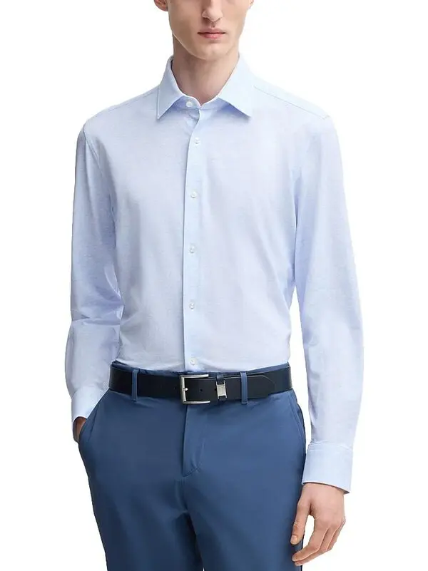 BOSS Hank Slim Fit Dress Shirt - Light Pastel Blue