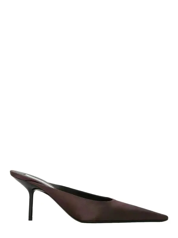Victoria Beckham 75mm Sloan Pointed-toe Stiletto Mules - Brown