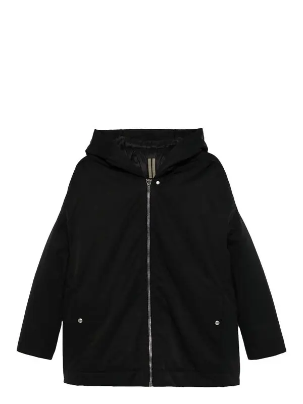 Rick Owens Hooded Peter Coat - Black
