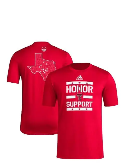 Adidas Texas Tech Raiders Honor & Support T-shirt - Red