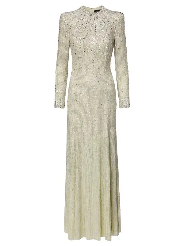 Jenny Packham Aurora Sequined Gown - Green