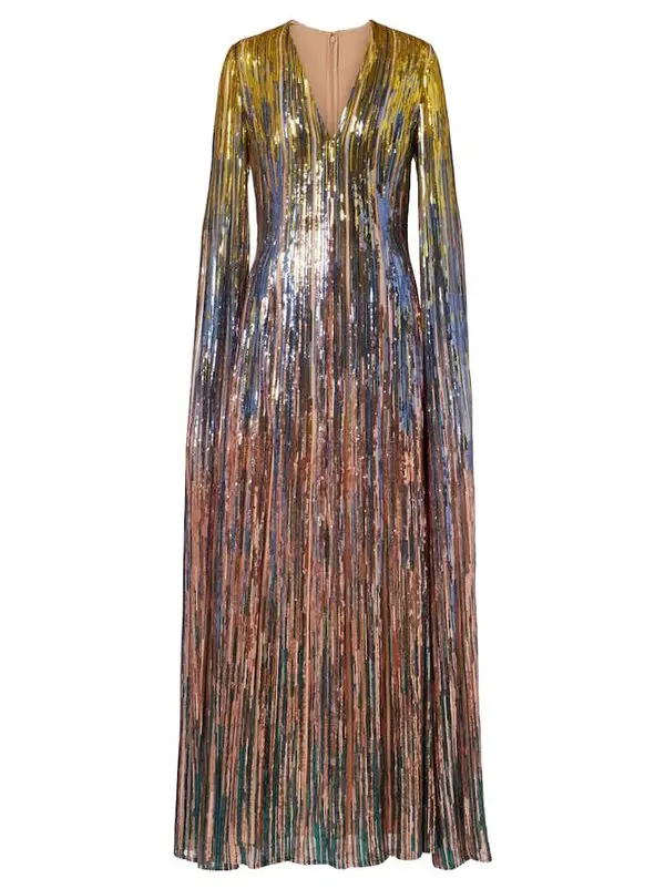 Elie Saab Sequined Gown - Multicoloured