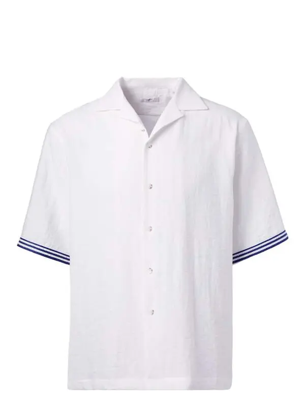 Commas Embroidered Shirt - White