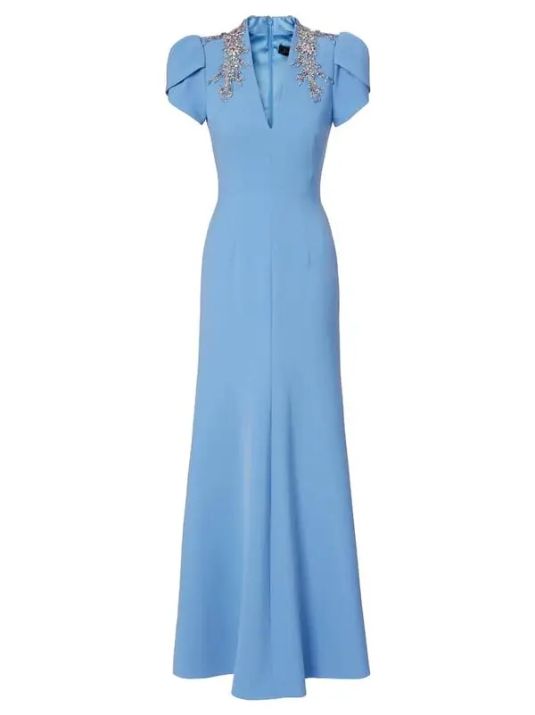 Jenny Packham Aries Embellished Gown - Blue