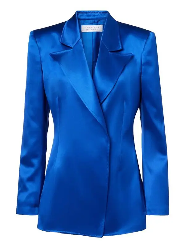 Gabriela Hearst Aleah Silk Blazer - Blue
