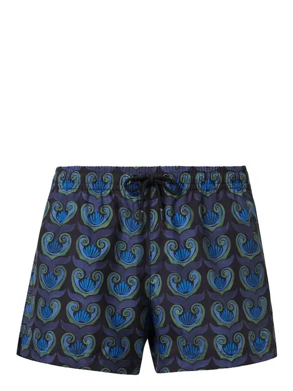 Commas Printed Swim Trunks - Blue